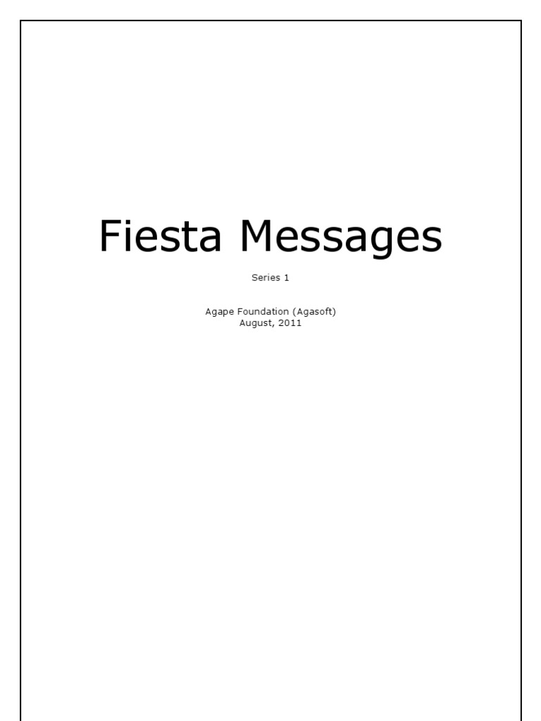 Fiesta Messages: Series 1