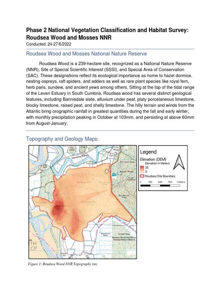 Phase 2 NVC Habitat Survey Roudsea Wood and Mosses NNR | PDF | Soil ...