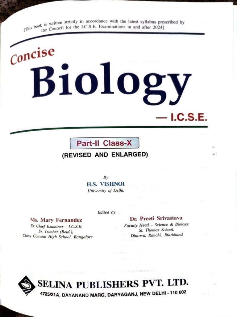 Concise Biology-X | PDF
