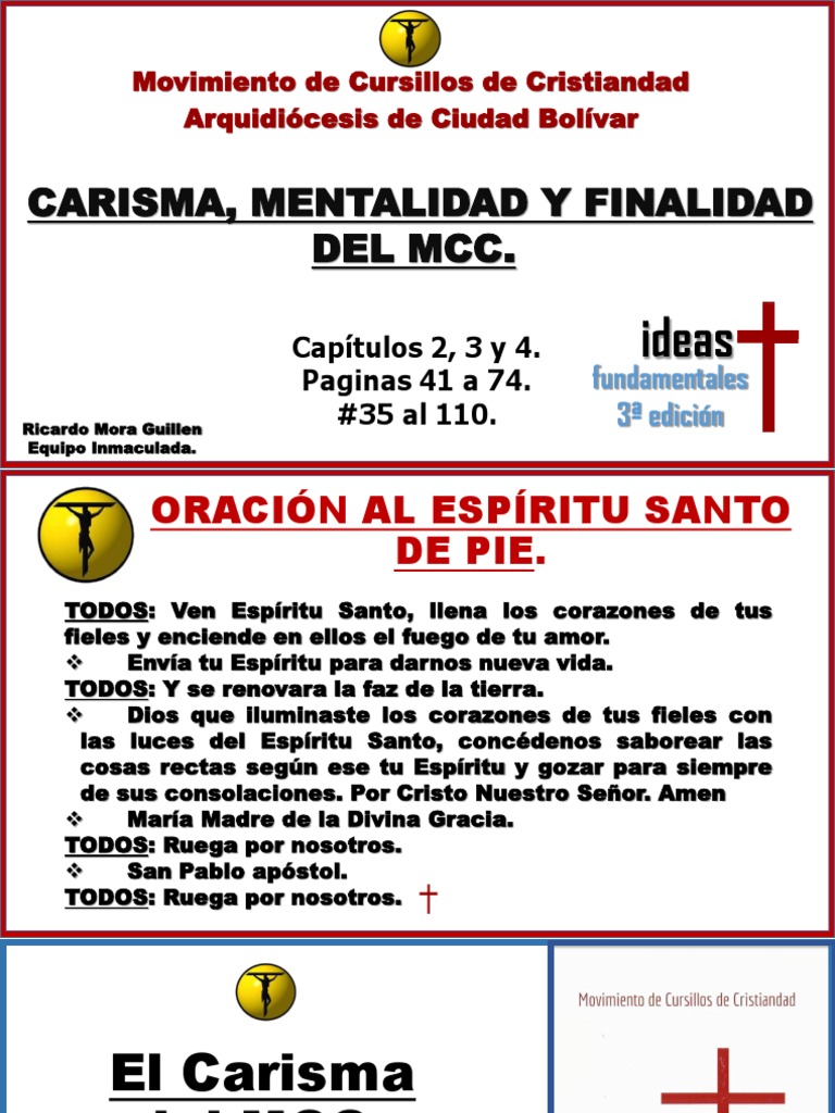 Carisma, Mentalidad y Finalidad Del MCC Ricardo | PDF | Carisma ...