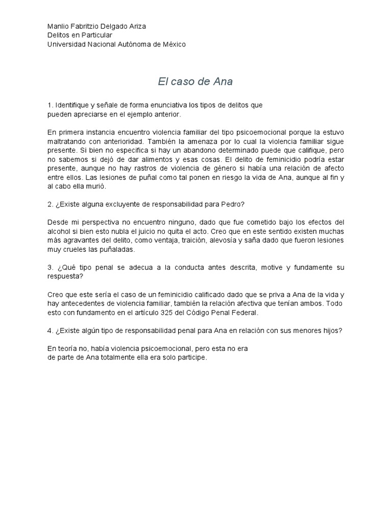 El Caso de Ana | PDF