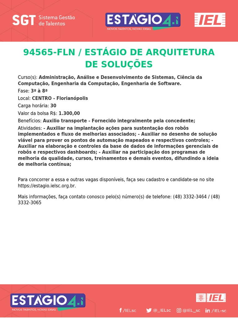 94565-FLN - Arquitetura de Solucoes | PDF 94565-FLN - Arquitetura de Solucoes | PDF