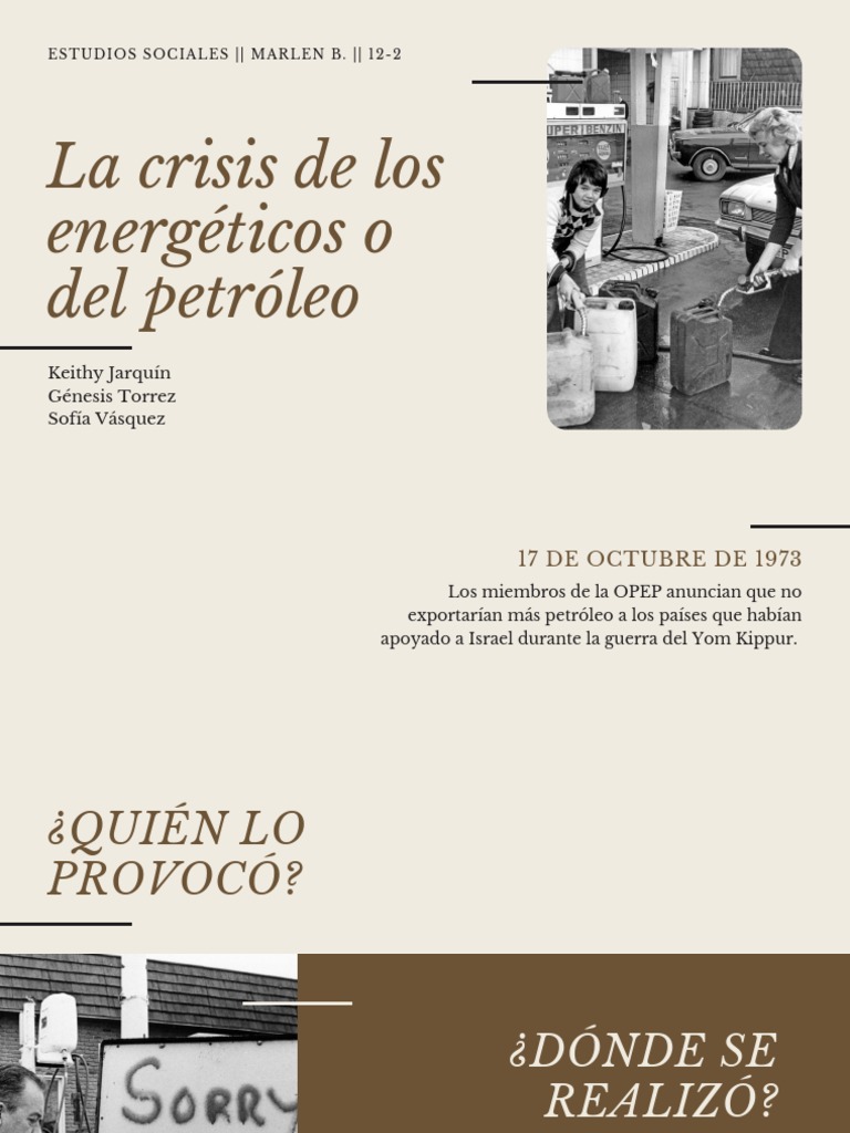 La crisis del petróleo de 1973 y sus causas | PDF