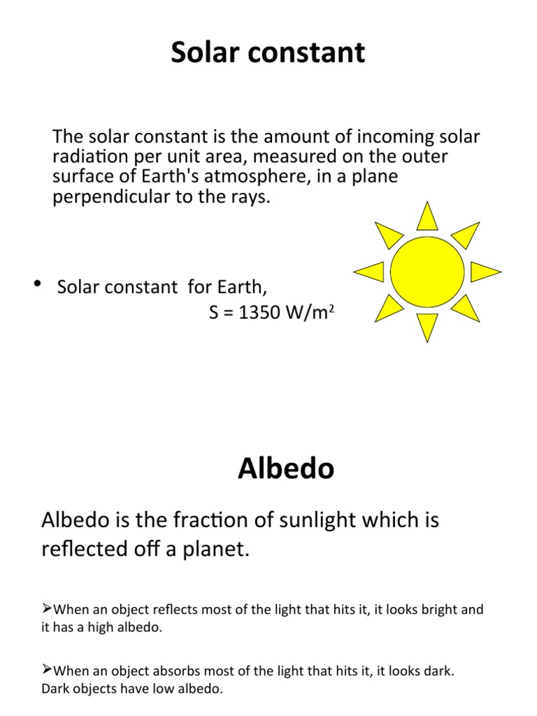 Solar Constant | PDF