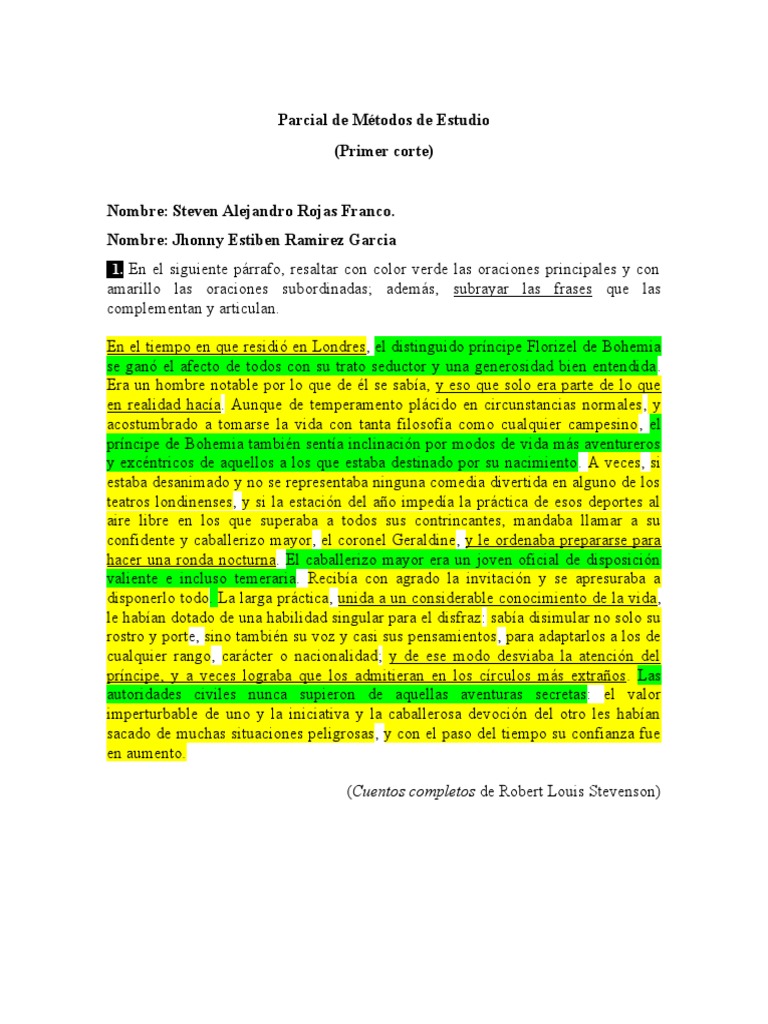 Parcial Primer Corte | PDF | Verdad