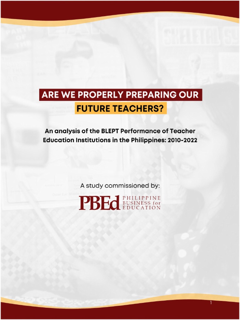 PBEd BLEPT Study | PDF | Teachers