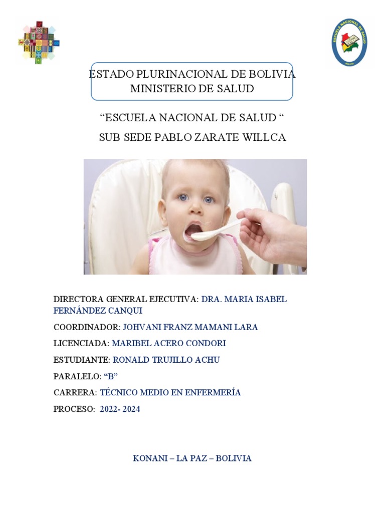 Alimentacion Complementaria en Menores | PDF | Alimentos | La leche materna