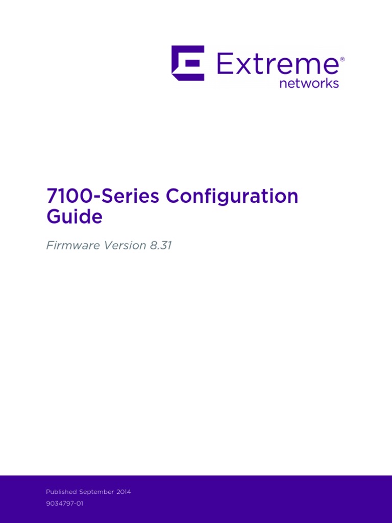 7100-Series Configuration Guide: Firmware Version 8.31 | PDF | Internet Protocols | Secure Shell