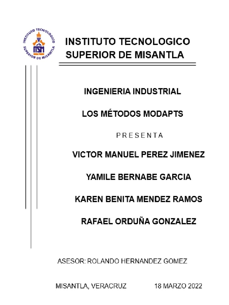 Metodos Modapts | PDF