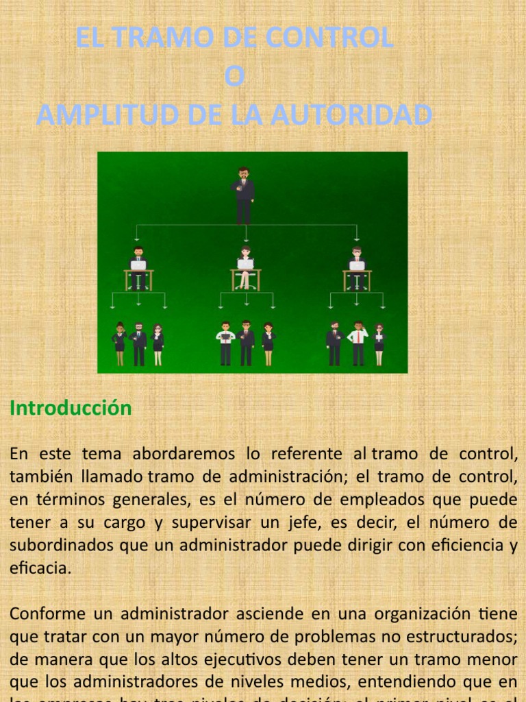 El Tramo de Control en La Organización | PDF | Toma de decisiones