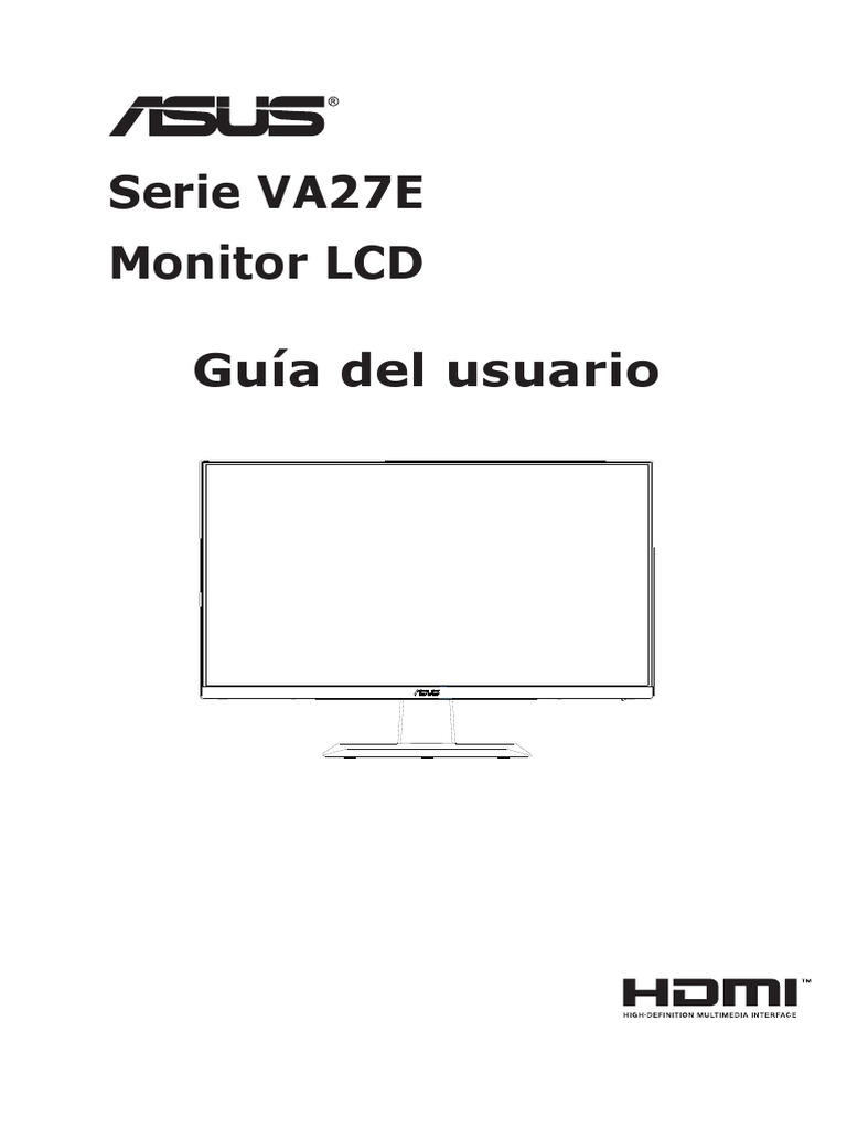 Manual Monitor Asus | PDF | Pantalla de cristal líquido | Monitor de ...