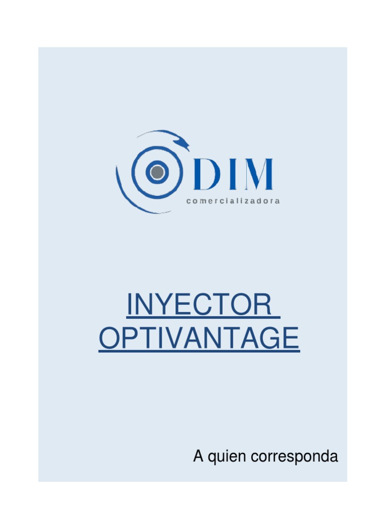 JS-230227-05 Inyector Optivantage | PDF