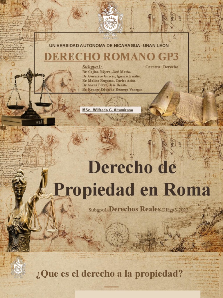 Derecho de Propiedad D. Romano Editado | PDF | Propiedad | Justicia