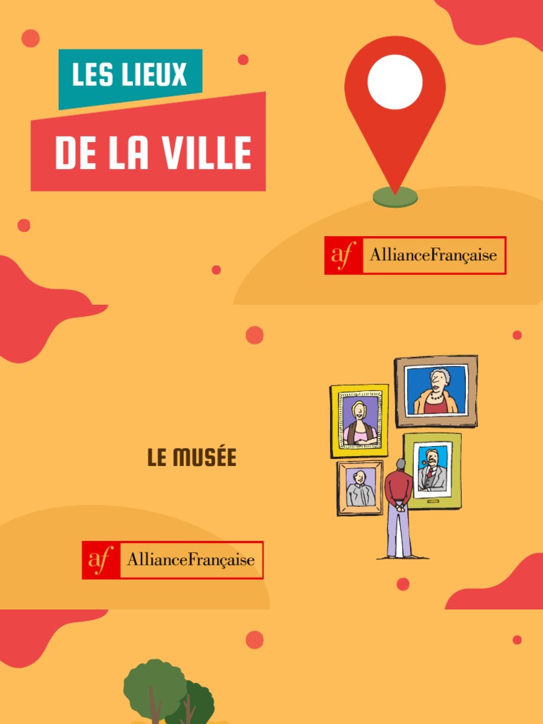 Vocabulaire des lieux de la ville FLE | PDF