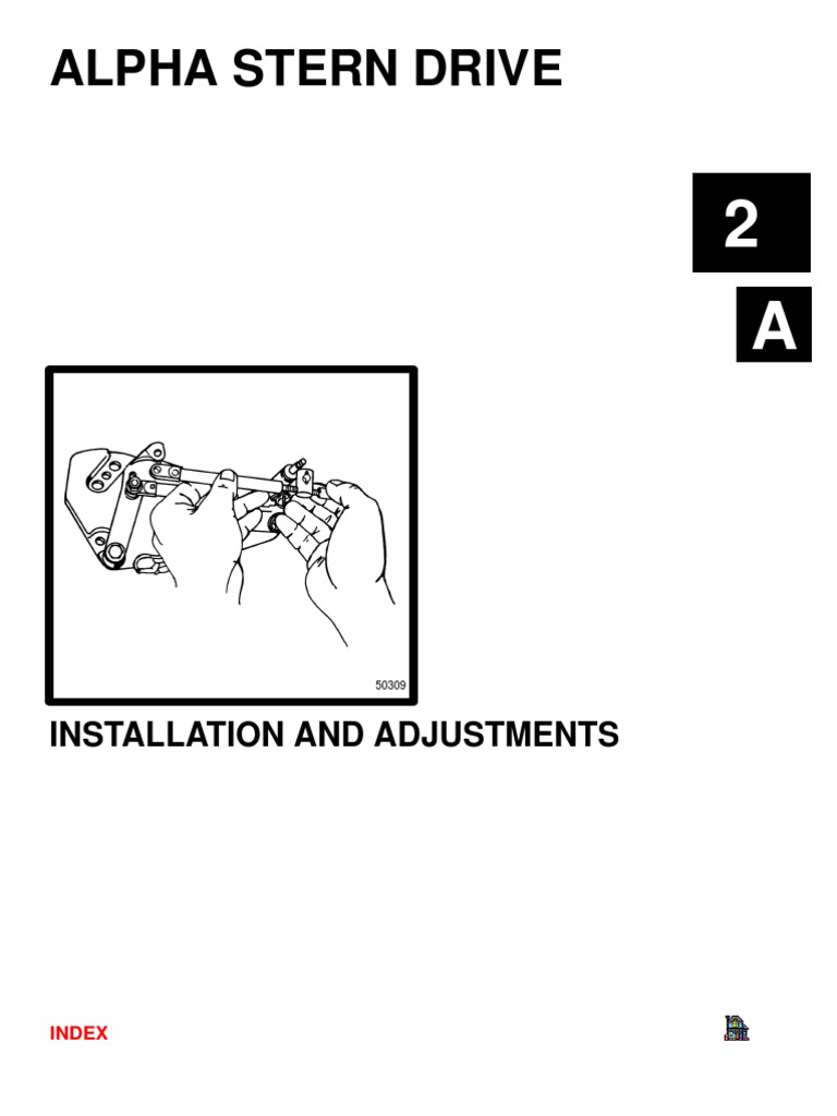 Alpha Stern Drive: Installation and Adjustments | PDF | Clutch | Nut ...