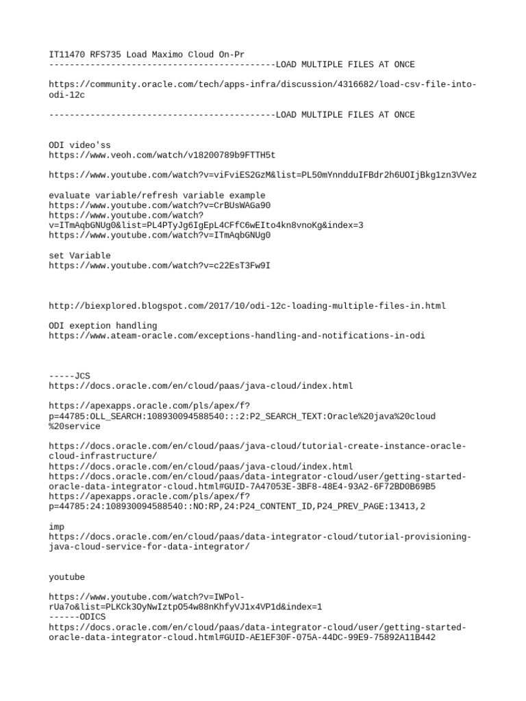 ODI Sample | PDF | Computing | Information Science ODI Sample | PDF | Computing | Information Science