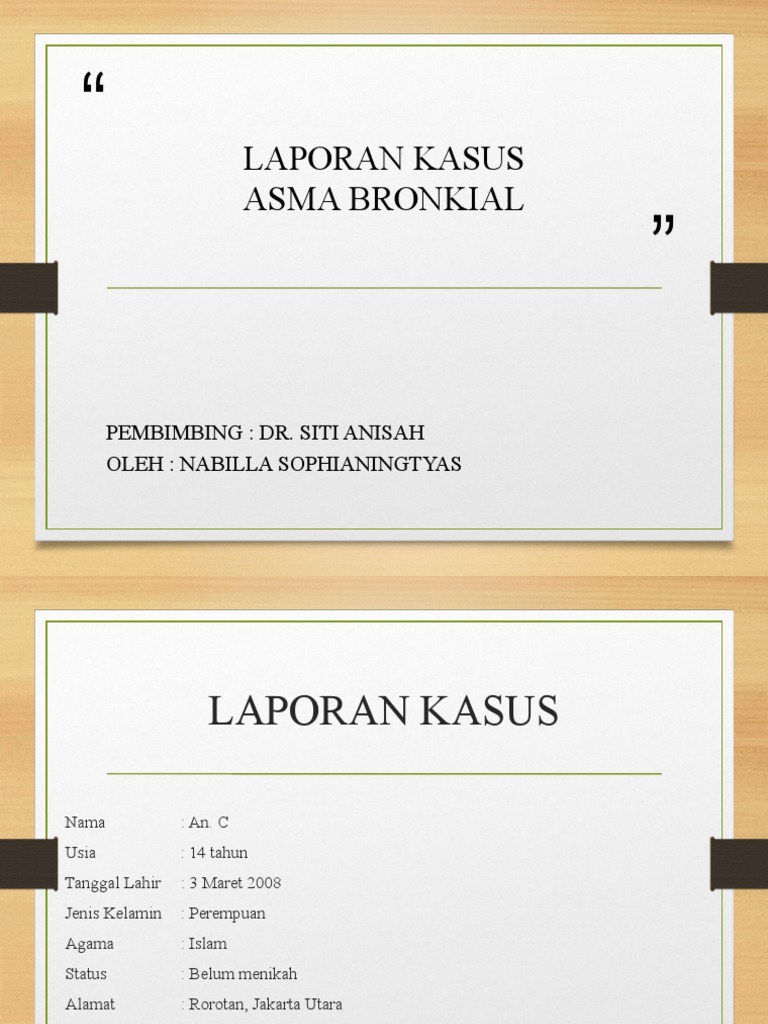 Asma Bronkial | PDF | Pengembangan Diri | Sains & Matematika