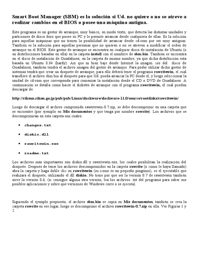 Smart Boot Manager Pdf Pdf Arranque Disco Flexible