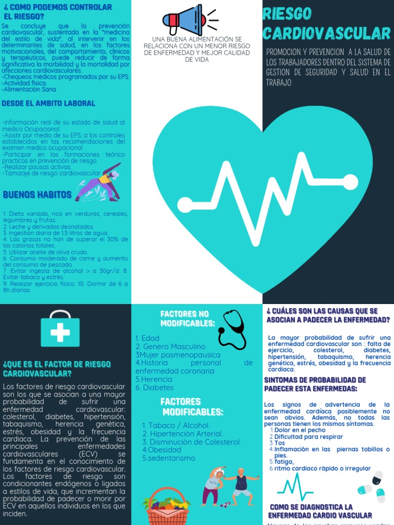 Folleto Riesgo Cardiovascular PDF | PDF | Enfermedades cardiovasculares ...