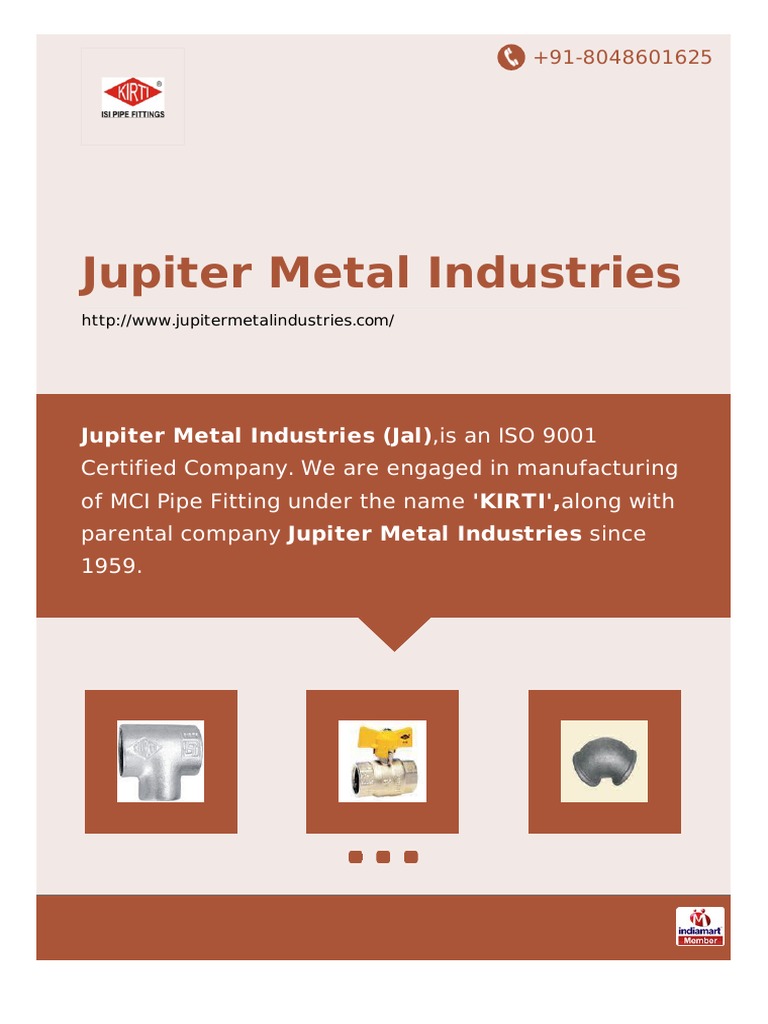 Jupiter Metal Industries | PDF | Pipe (Fluid Conveyance) | Equipment