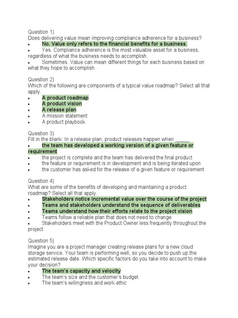 Question 1 | PDF | Scrum (Software Development) | Agile Software Development