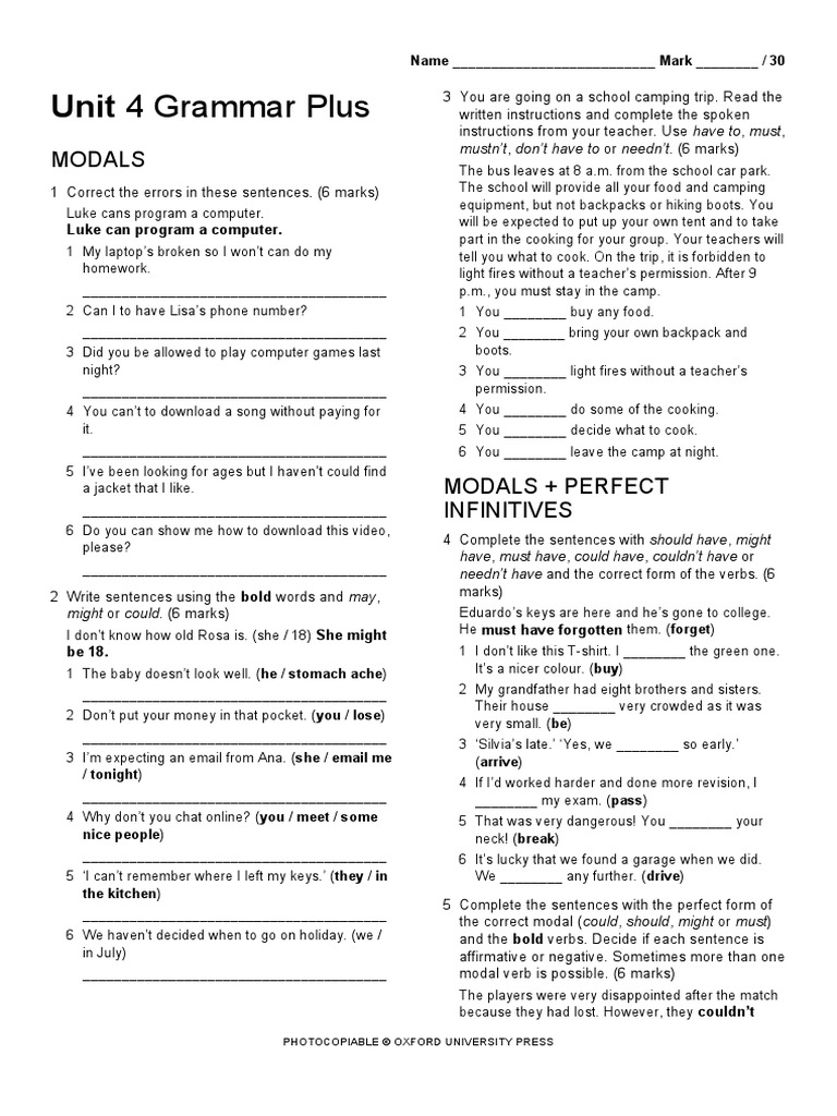 10 U4 Grammar Plus p16 | PDF | Grammar | Linguistics