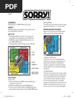Sorry! Game Rules and Setup Guide | PDF | Games Of Chance | Board Games