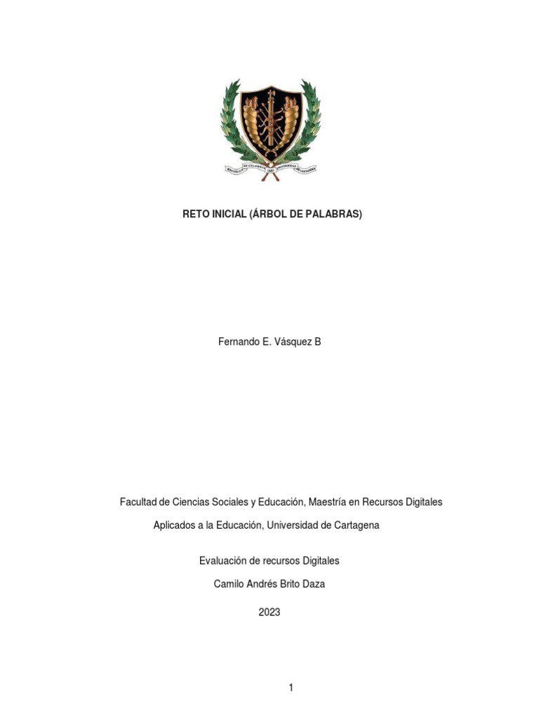 Reto Inicial | PDF | Enseñando | Aprendizaje