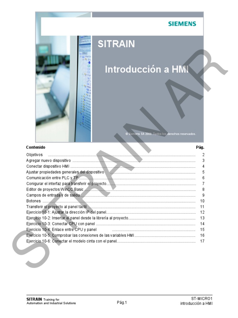 10_Introducción a HMI | PDF | Controlador lógico programable | Dirección IP