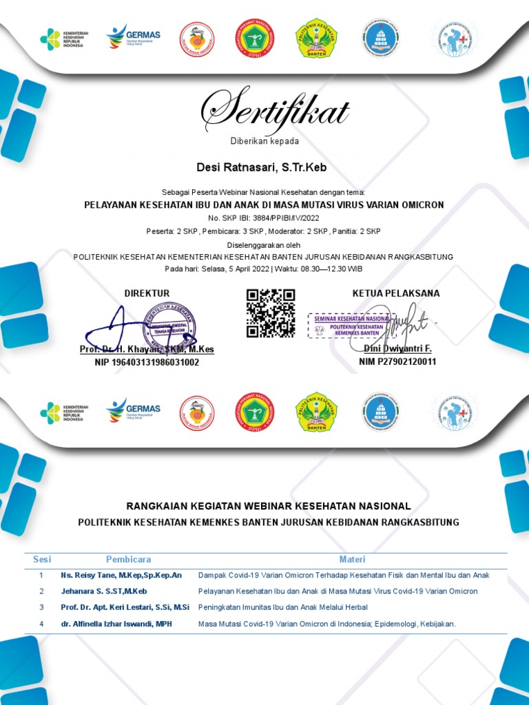 Desi Ratnasari, S.TR - Keb | PDF