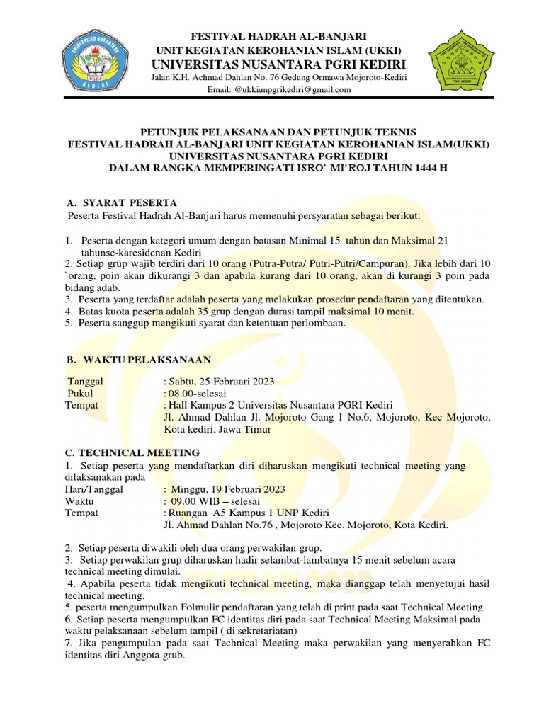 Juknis Fesban Ukm Ukki 2023 PDF | PDF