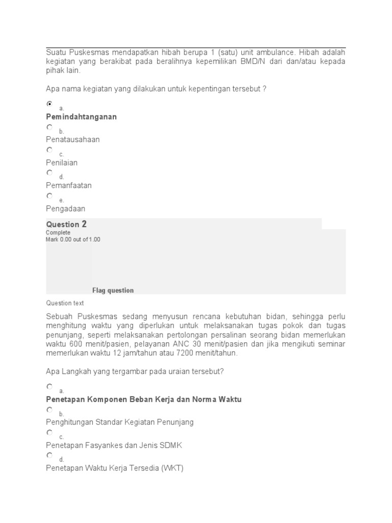 Kumpulan CTH Soal Kompre MP | PDF