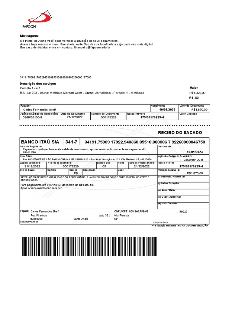 boleto.pdf | PDF | Bancos