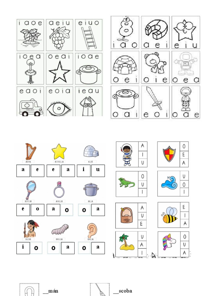Sonido Inicial Vocales | PDF