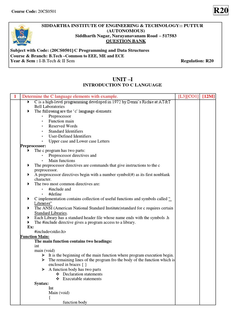 Cds QB WITH ANSWER 22082022 | PDF | Variable (Computer Science) | Computer Program