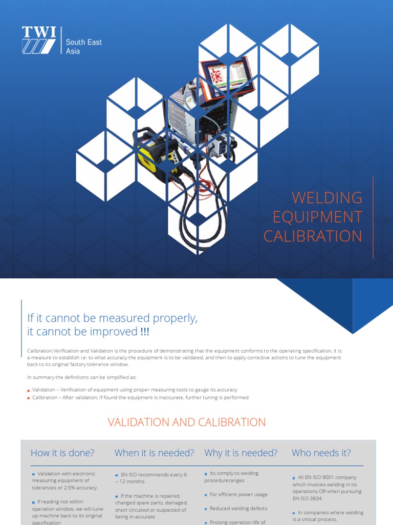 Welding Calibration Datasheet Resized | PDF | Calibration | Verification And Validation