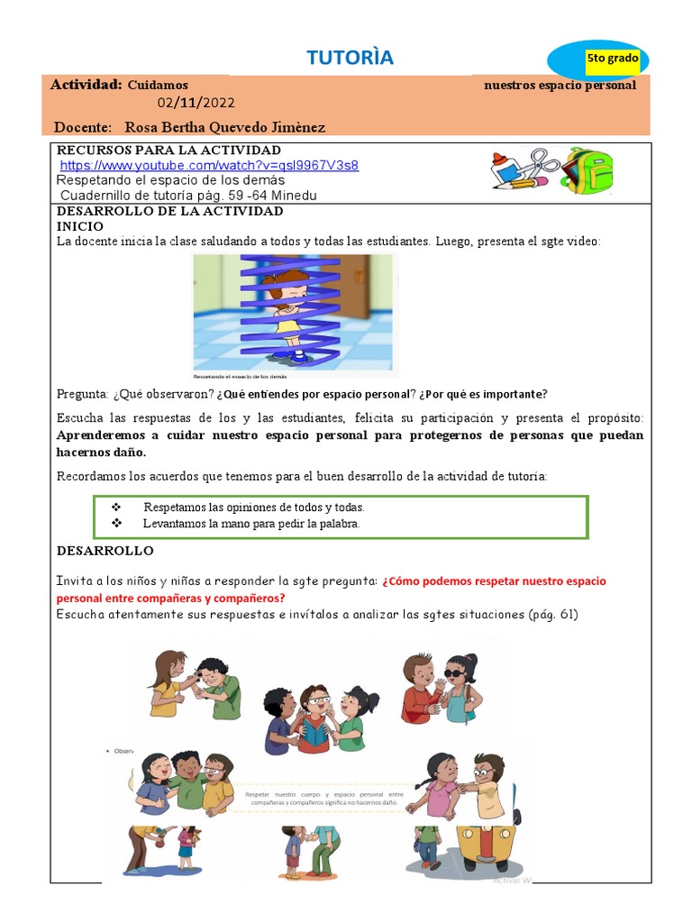 Tutorìa Mi Espacio Personal | PDF