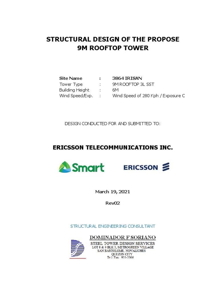 3864 Irisan-Tempo Structural-Report | PDF | Screw | Physical Sciences