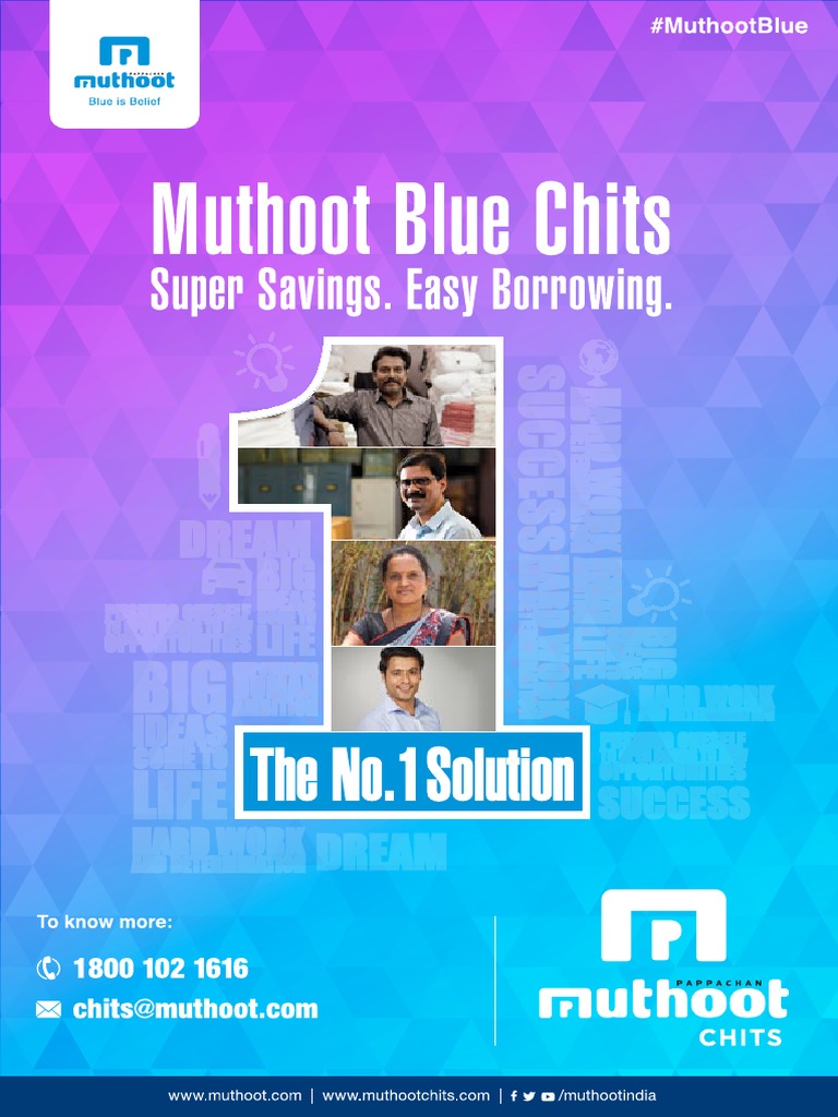 Muthoot Chits Flyer | PDF