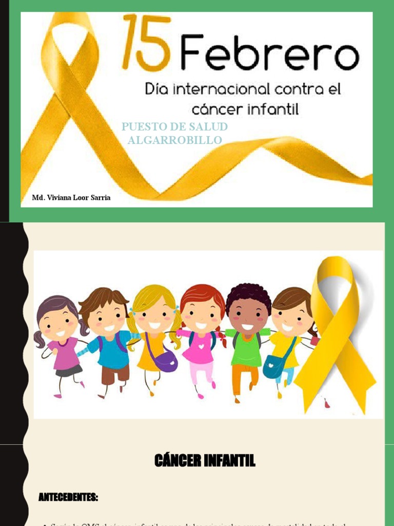 Cáncer Infantil. Presentación | PDF