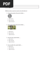 LKPD Menulis Menebalkan Huruf Kelas 1 Bahasa Indonesia | PDF