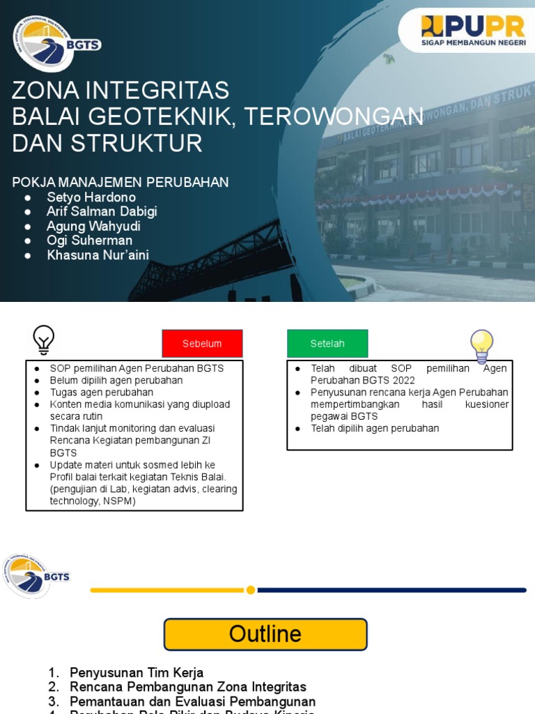 2022 05 ZI BGTS Pokja Perubahan Bahan Paparan PDF | PDF