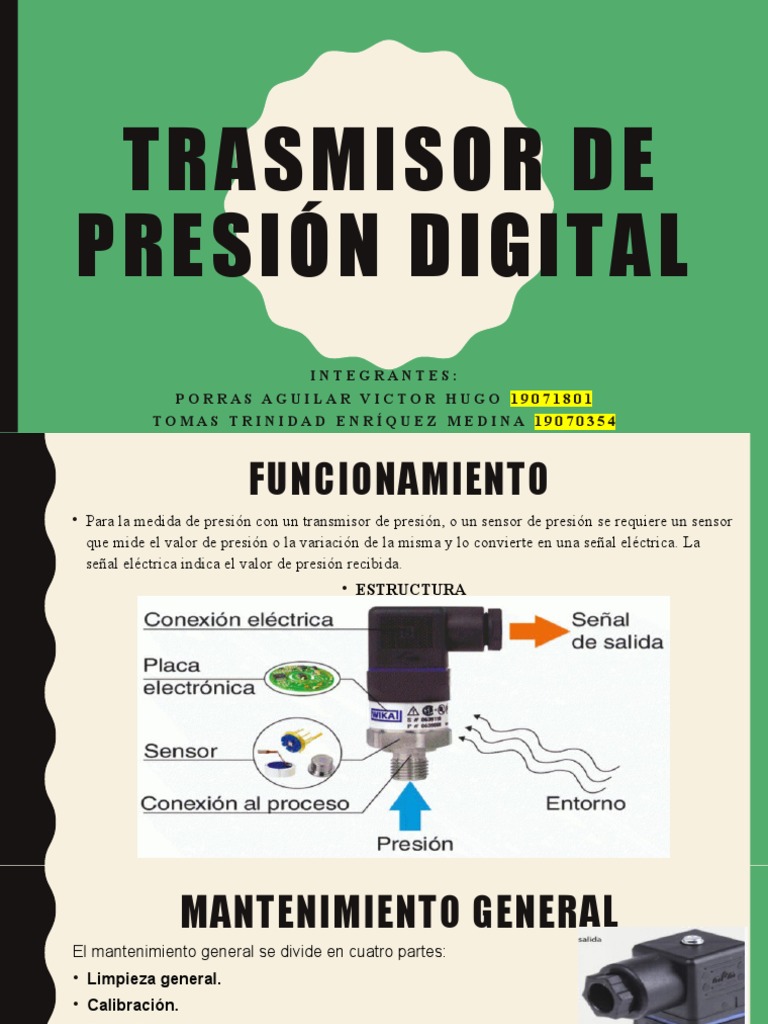 Trasmisor de Presión Digital JEJE | PDF | Calibración | Transmisor
