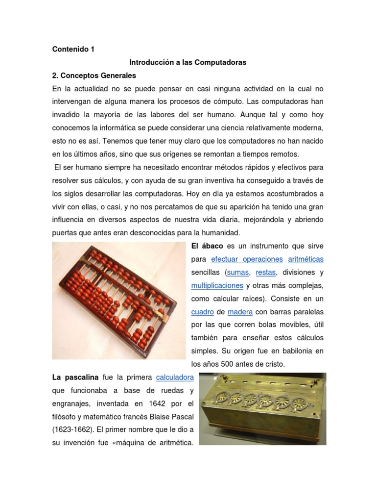 Introducción A Las Computadoras PDF | PDF | Ciencias de la Computación ...