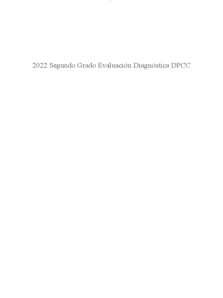 2° Dpcc Pdf Las Emociones Evaluación 1995