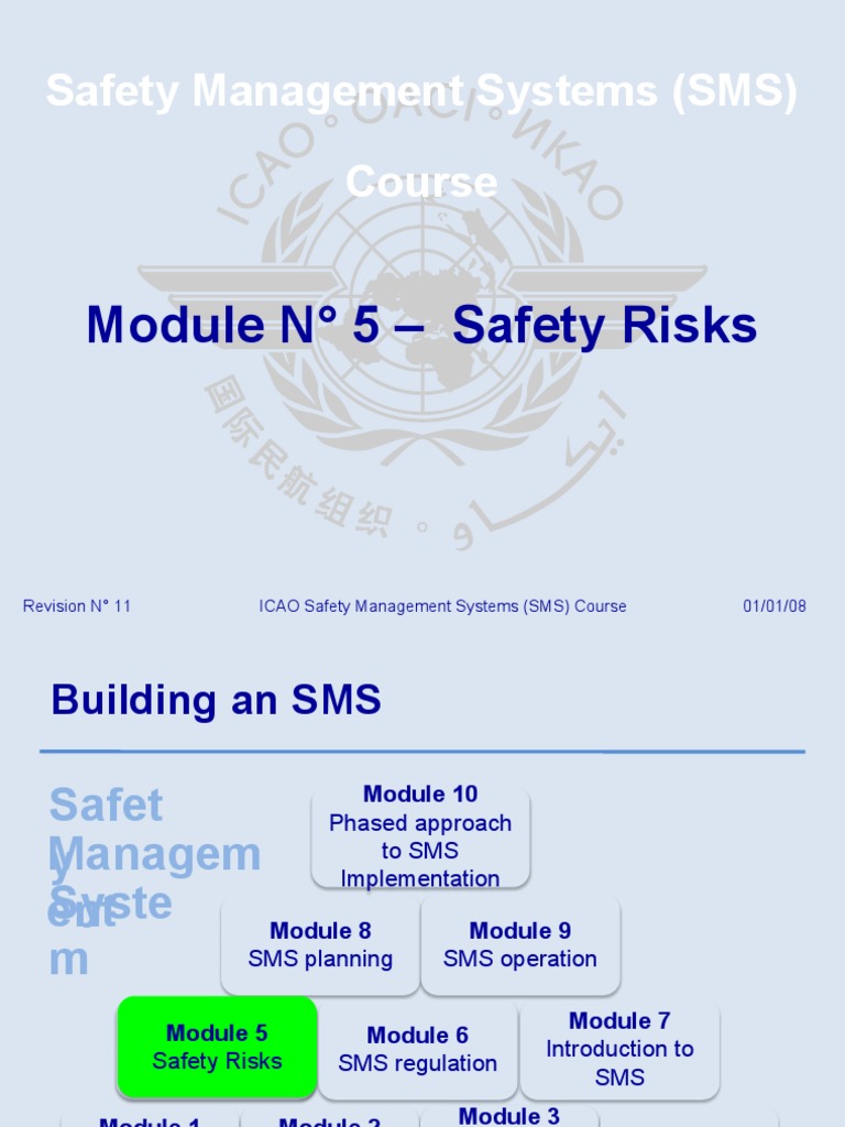 ICAO SMS Course: Safety Risks Module | PDF | Risk | Risk Management
