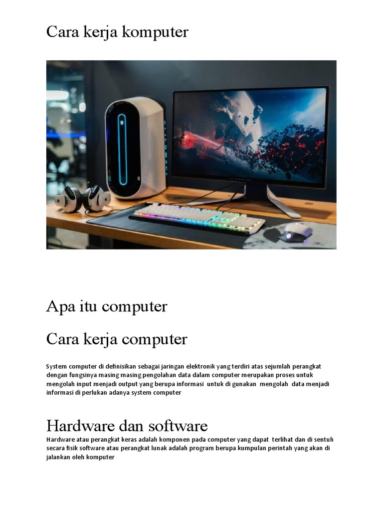 Cara Kerja Komputer | PDF