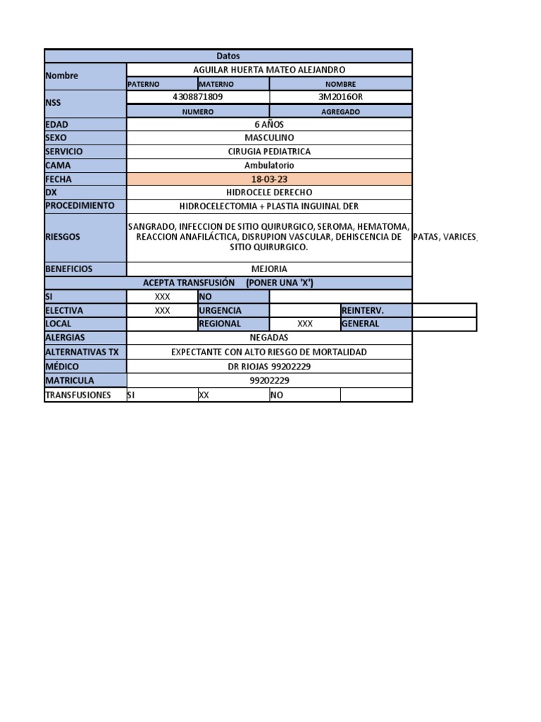 Formatos Fast | PDF | Hospital | Cirugía