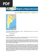 Las Regiones de La Argentina. INDEC - ECONOMÍAS REGIONALES | PDF