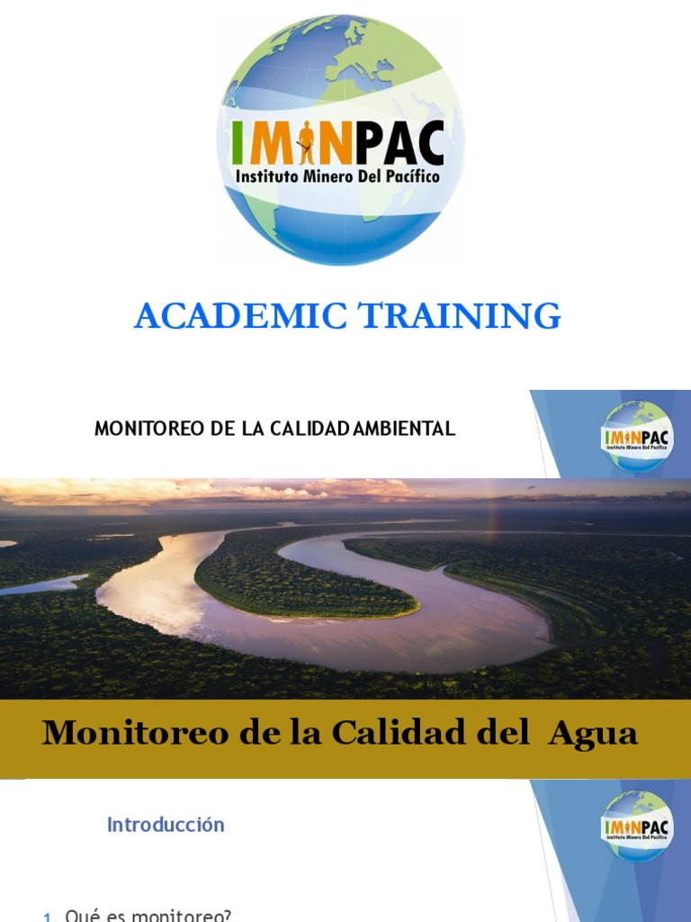 Monitoreo de La Calidad Del Agua PDF | PDF | Agua | Oxígeno